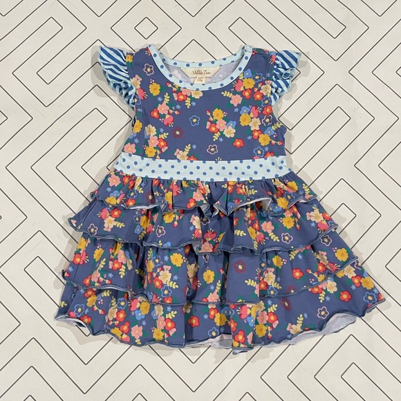 Matilda Jane | Dresses | Matilda Jane Ruffle Mixed Pattern Dress | Poshmark